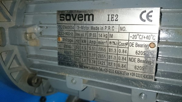 IEC/EN60034, QLE2-90S-2 obsolete, replaced by H-IE2-90S2 Sovem | Texas ...